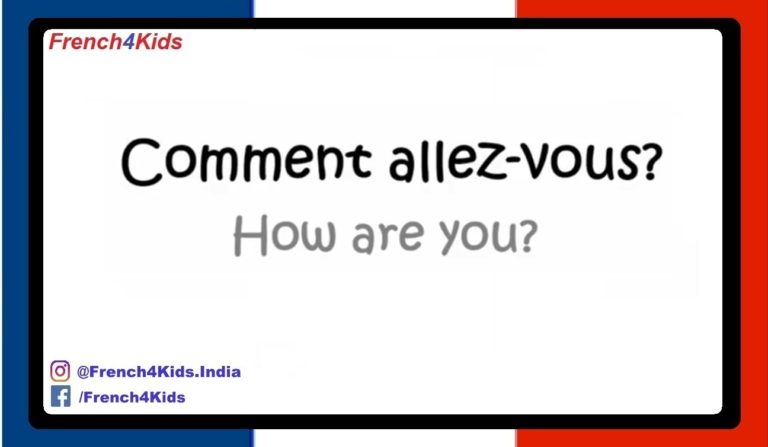 Learn French | How Are You | French4kids.co.in – French4kids.co.in